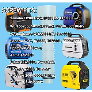Generator Oil Change Funnel Fits Yamaha Ef2000iSv2 EF2200iS Westinghouse WH2200iXLT Generac 7117 GP2200i Rainier R2200i Wen Generator 56200i 56203i 56235i Portable Inverter