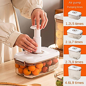 EsaSam Vacuum crisper electric suction sealed tank multigrain storage tank kitchen refrigerator drain food storage box