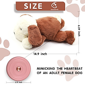 CZTNNZK Heartbeat Puppy Toy for Anxiety Relief Dog Behavioral aid Toy for Puppies Sleep Aid Separation Anxiety Soother .for Small Medium and Large Dogs Calming Aid Heartbeat Plush Toys.