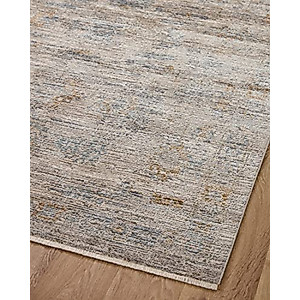 LOLOI Jean Stoffer Katherine Collection KES-04 Pebble/Ocean 7'-10'' x 10' Area Rug