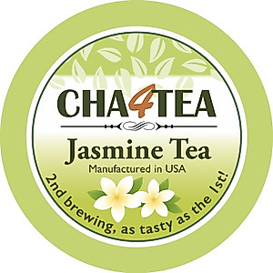 Cha4TEA 36-Count Jasmine Green Tea Pods for Keurig K-Cups Brewers