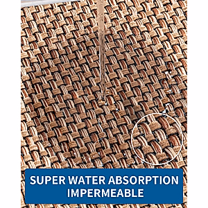 Kitchen Rugs and Mats, Washable Non-Skid Kitchen Mats for Floor, Large Runner Rugs for Kitchen Floor, Front of Sink, Hallway, Laundry Room (Beige, 20"x70")