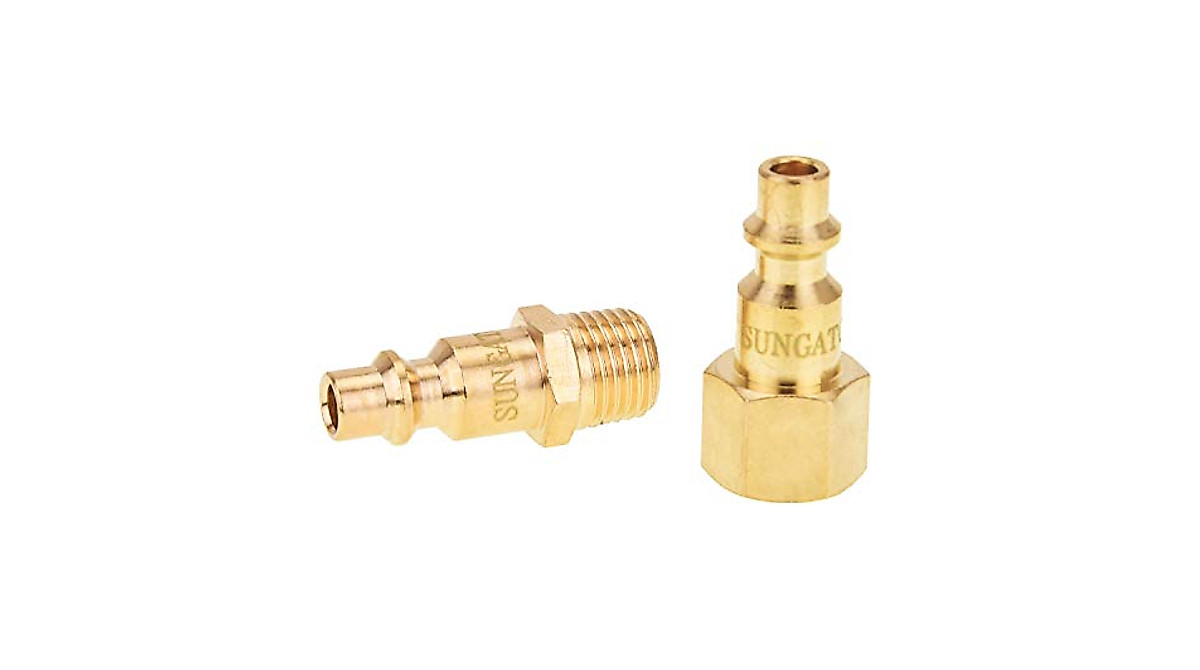 SUNGATOR Air Coupler & Plug Kit - Durable Brass Fittings for Air Tools