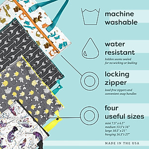 Planet Wise Lite Hanging Wet Bag, Loch Ness