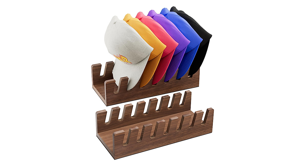 Wooden Hat Stand: Organize 14 Caps Stylishly