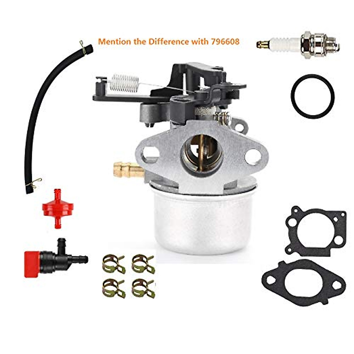 For Craftsman Troy Bilt Briggs and Stratton 2700 3100PSI pressure washer carburetor,799154 593599 591137 595390 594287 799248 carb Carburetor for 590948 775EX Thermostat Choke Lawn Mower