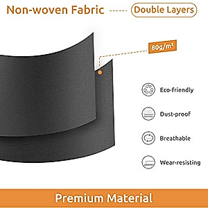 YOUDENOVA Large Under Bed Storage Bags with Lids, Clear Window Underbed Storage Container with Handles and Zippers, Shoe Storage Organizer Under Bed, Couch, Crib