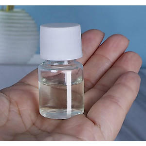 Duehut 10PCS 5ml Plastic Bottles Lab Cylindrical Chemical Reagent Bottle Lab Wide Mouth Small Plastic Water Bottles Reagent Bottle Liquid Bottle Solid Powder Bottle for Food Store White