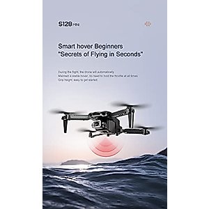 Drone with Camera for Begginers, Kids and Adults, Dual Video Camera 4KHD with Long Lasting Battery, Mobile Phone Connection, APP Control, Quadcopter Helicopter, Auto Hover, One Key Start , Kids Toy. Mini Drone S128