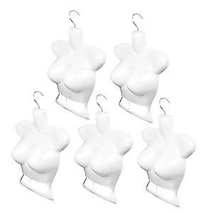 Zerodeko 20 pcs Mannequin Hanger mannequins Desktop Organizer Shelf Girls Swim Suit Clothing Form Swimwear Hanger Table top Bust Mannequin Model Clothes Hanging Rack Underwear