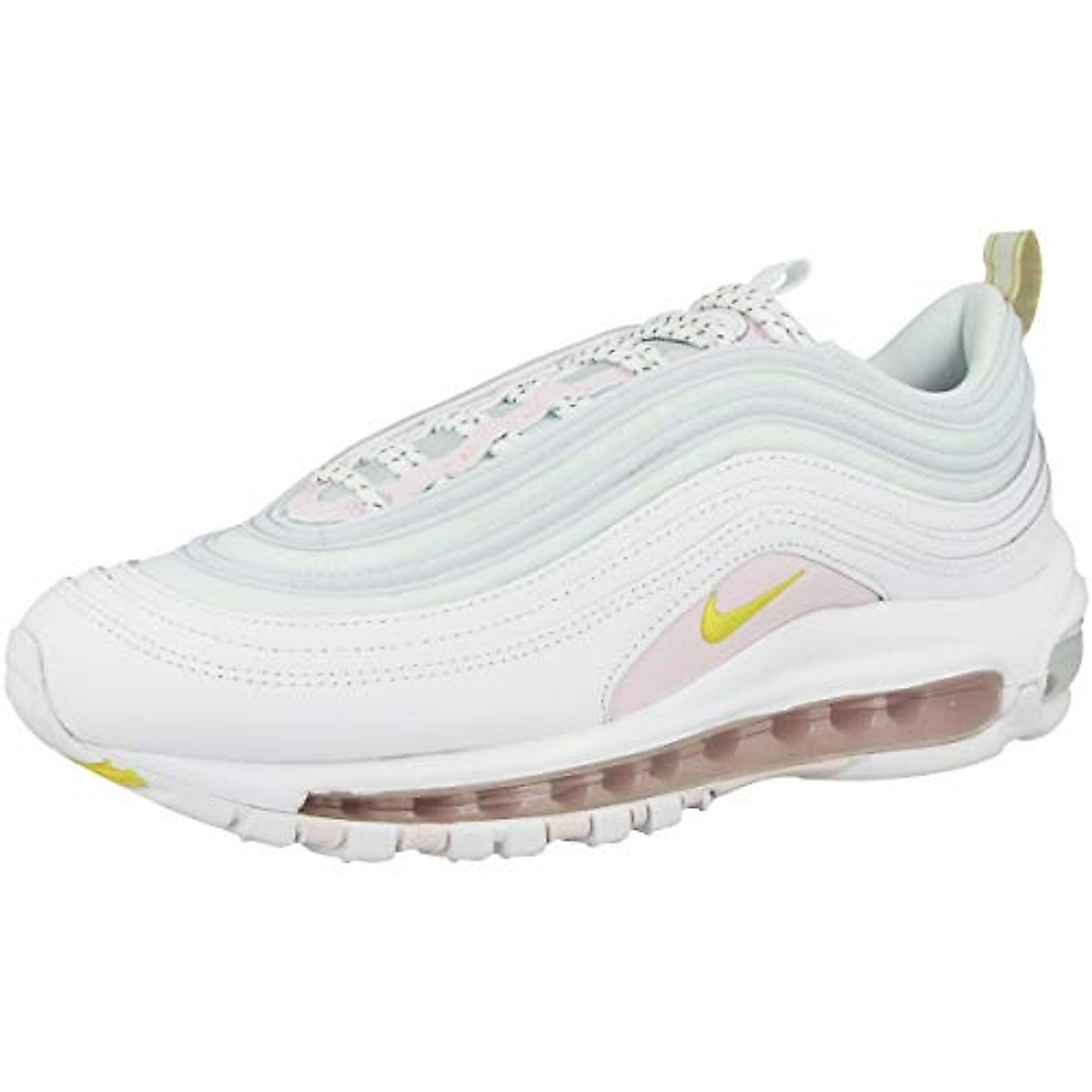 Nike Womens Air Max 97 SE Running Trainers CI9089 Sneakers Shoes (UK 3.5 US 6 EU 36.5, White Opti Yellow Pale Pink 100)