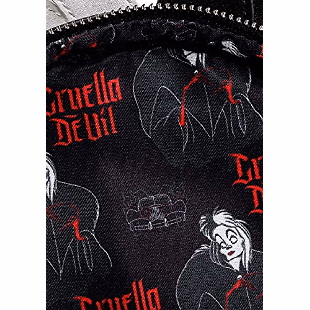 Loungefly Disney Villains Cruella De Vil Spots Cosplay Womens Double Strap Shoulder Bag Purse