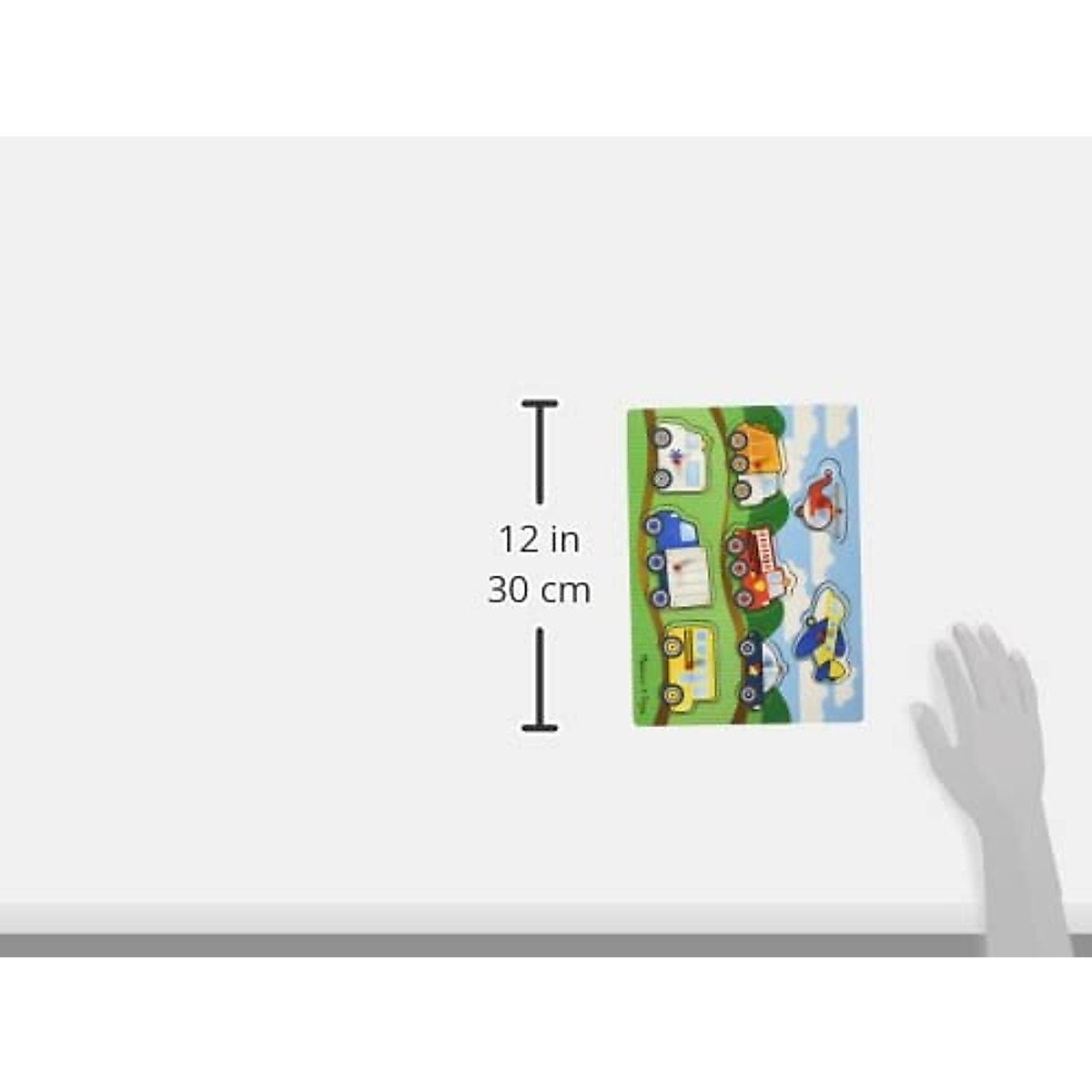 Melissa & Doug Vehicles Wooden Peg Puzzle (8 pcs)