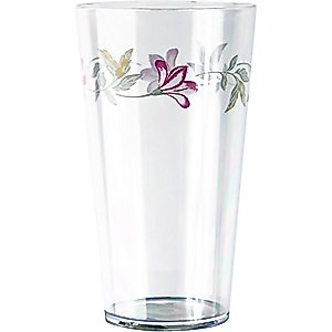 Corelle Coordinates by Reston Lloyd Pink Trio Acrylic Tumbler Glasses, 19-Ounce, Set of 6