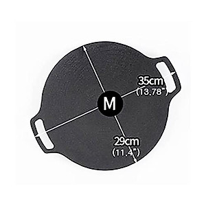 TULGIGS Aluminum Casting Camping Griddle Non-stick Coating Mini BBQ Plate (M)