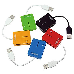 Logilink Smile 4 Port USB 2.0 Hub - Blue