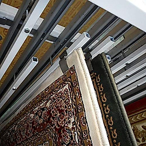 PSCCO 4PCS Rug Clips Stainless Steel Wire Back Rug Clips Special Carpet Clip