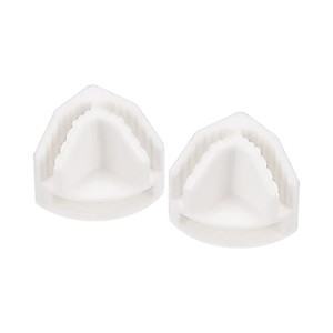 uxcell Plastic Wire Cube Connectors, 23x23mm Angle Grid Buckle Clip for Storage Shelving Cabinet Organizer, White, 20Pcs