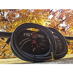 Pig Hog Vintage Serie Instrumentenkabel, Amplifier Grill, 3m/10ft, 6.35 (1/4”) auf 6.35 (1/4”), Hochwertige Qualität, Gewebt