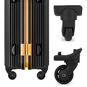 Luggage Wheels Replacement Kit, Spinner 360 Degree Wheel for Travel, Suitcase Plastic Repair Wheel Set, Mute Casters Pack of 2