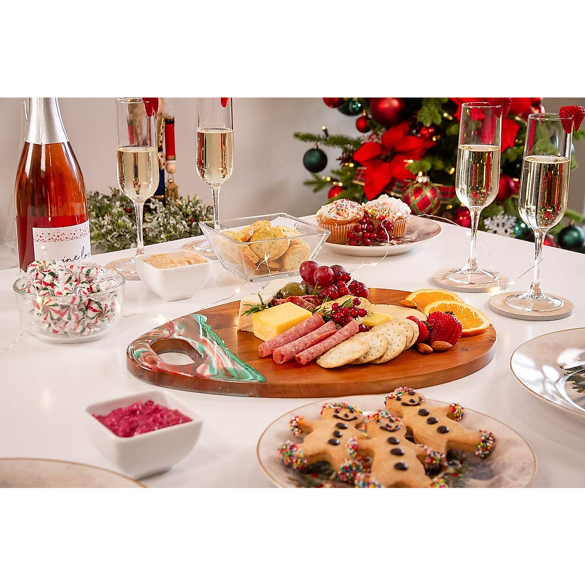 Resin Teardrop Cheese Board and Knife set,