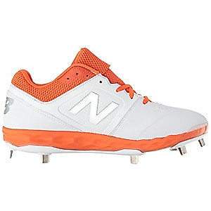 New Balance Women's Fresh Foam Velo V1 Metal Softball Shoe, Orange/White, 5.5 M US