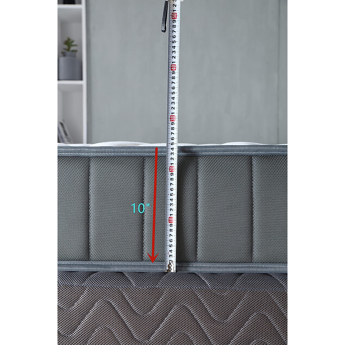 YISHEN 10-inch Full sponge gel memory foam Mattress Box Bed, Support and DecomPression, Breathable Soft Fabric Cover, Medium Hardness, 31 Years of Mattress Experience to Make a Comfortable Mattress