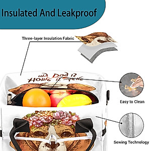 Insulated Lunch Bag for Women, Beagle Dog Home Leakproof Lunch Tote Bag Reusable Large Lunch Box Thermal Cooler Lunch Bags with Shoulder Strap, Side Pockets, Water Bottle Holder