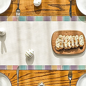 Artoid Mode Cross He is Risen Easter Table Runner, Spring Summer Seasonal Holiday Kitchen Dining Table Decoration for Indoor Outdoor Home Party Decor 13 x 72 Inch