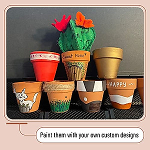 Mr. Pen- Mini Terracotta Clay Pots, 1.7", 8 pcs, Clay Pots for Plants, Small Terracotta Pots, Terracotta Planter, Small Clay Pots, Plant Pots with Drainage Holes, Clay Flower Pots, Terra Cotta Pots