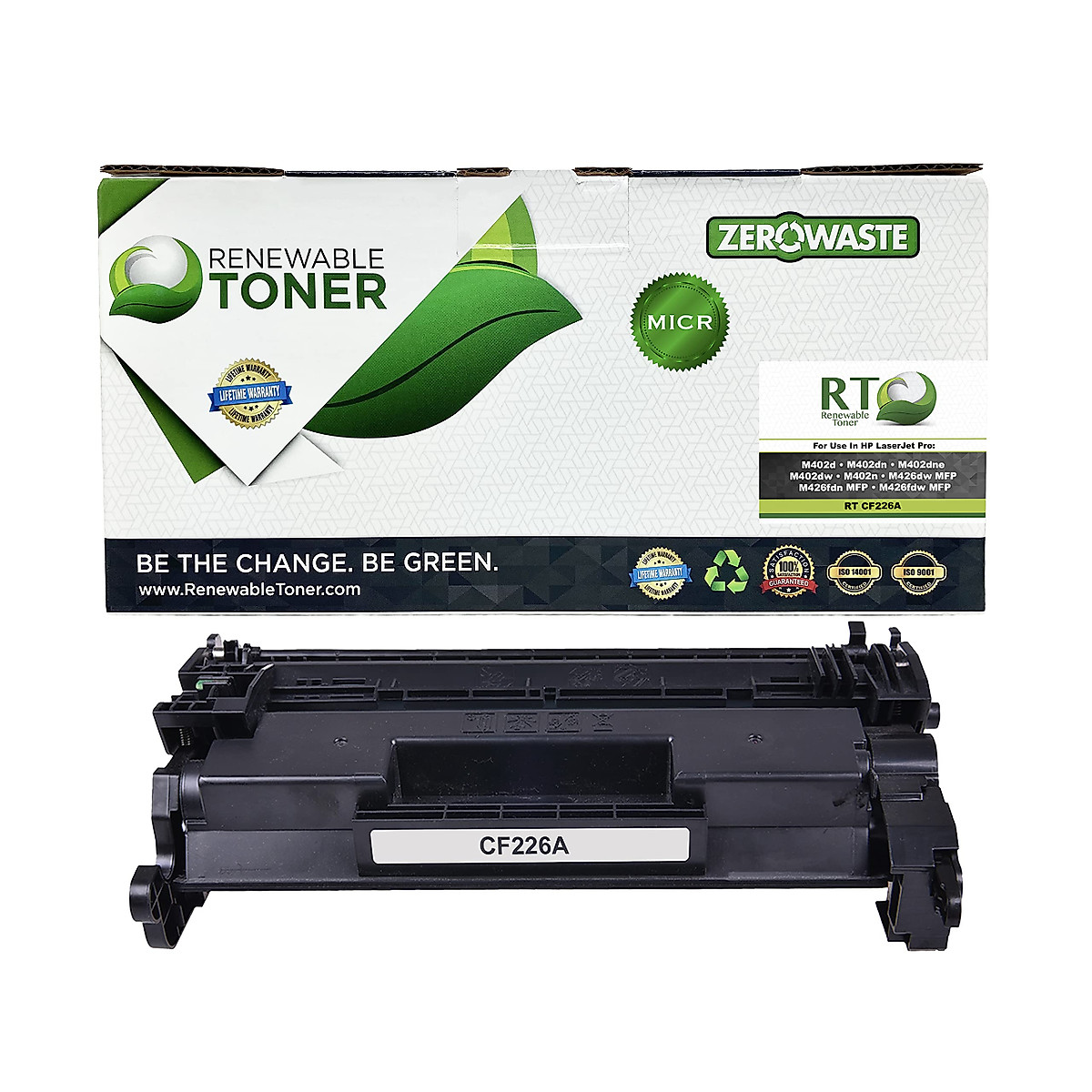 RT 26A MICR Toner Compatible Replacement for HP 26A 26X | HP Laser Pro M402n M402dn M402dw MFP M426fdw M426fdn M426dw | CF226A CF226X Check Printer Ink Cartridge