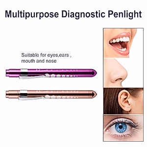 Sunchova Medical Penlight and Pupil Gauge for Medical Nurses,Doctors,Nursing Students and EMT's