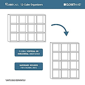 ClosetMaid 1290 Cubeicals Organizer, 12-Cube, White