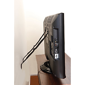 Dreambaby Flat Screen TV Saver Child Safety Straps - Anti-Tip Furniture Security Anchors - Adjustable Strap - Black - Model L860