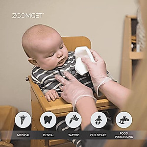 AMMEX Clear Vinyl Medical Gloves, Case of 1000, 3 Mil, Size X-Large, Latex Free, Powder Free, Disposable, Non-Sterile, Food Safe, VPF68100