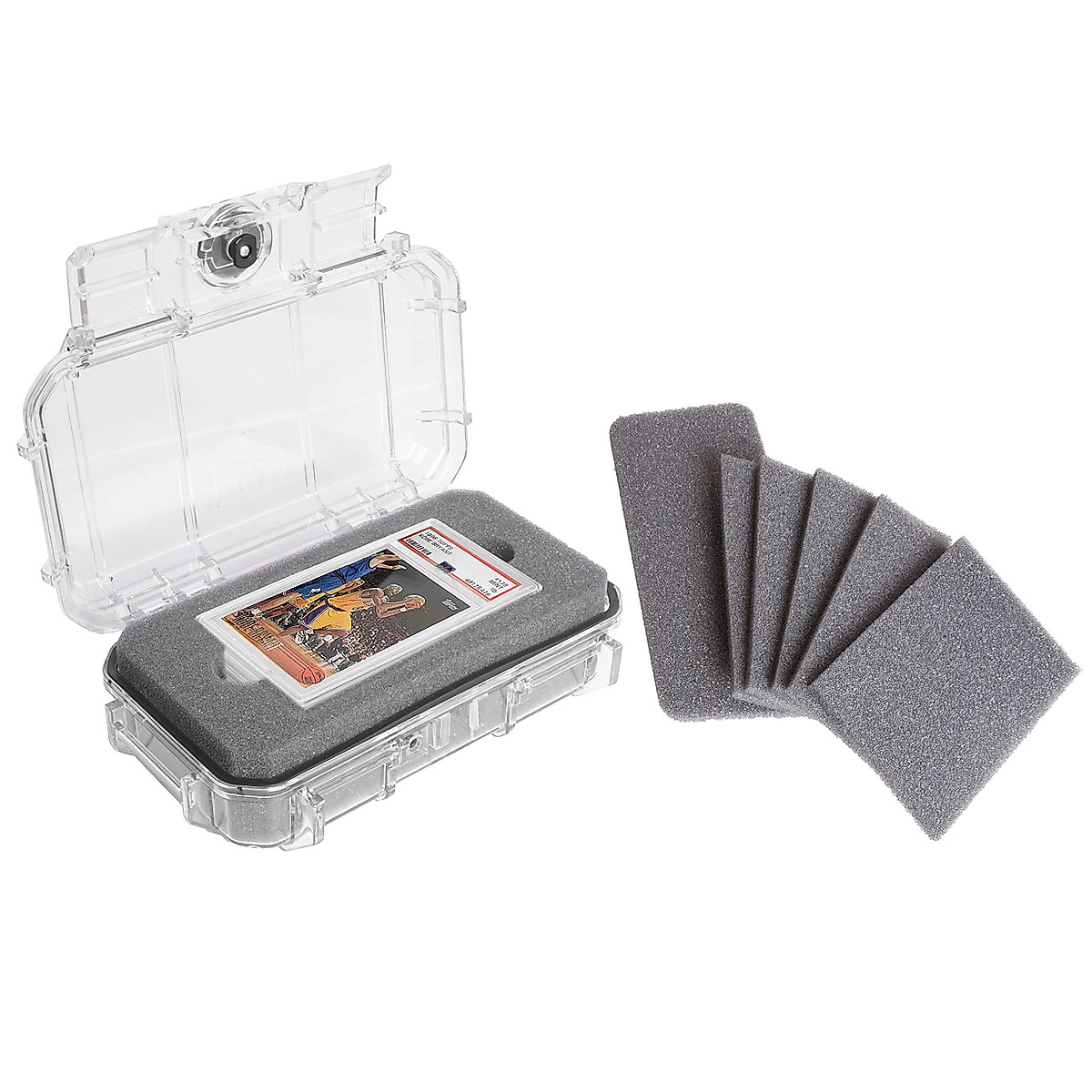 Case Club 9 Graded Card Slab Case - Fits Up to 9 PSA Slabs - Organize Pokemon & Sports Trading Graded Card Case - Heavy Duty - Airline Approved - Impact Resistant - Lockable