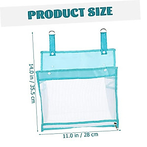 TOYANDONA 2pcs Toy Storage Mesh Bag Bathtub Hanging Bag Shower Toy Storage Organizer Bath Toy Organizer for Tub Wall Hanging Toys Bag Bathtub Toy Holder Tub Toys Toy Basket Square Baby Net
