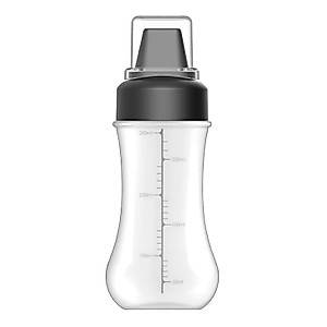 YANGZHI 4Pcs Porous Condiment Squeeze Bottle Plastic Condiment Squeeze Bottle Household Kitchen Sauce Bottle Extruded Condiment Bottle For Ketchup,Salad,Bbq (Blcak)