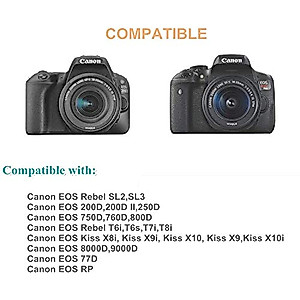 ACK-E18 DR-E18 Continuous Power Adapter LP-E17 Dummy Battery for Canon Rebel T7i T6i T8i EOS RP SL2 SL3 200D 200D II 250D 750D 760D 800D 77D 8000D Kiss X8i X9i X10 T6S Camera by Tengdaxing