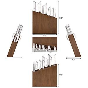 Cangshan HELENA Series German Steel Forged, HUA Knife Block Set (12-Piece, White)
