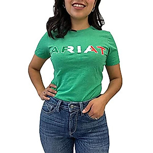 ARIAT Women's Mexico T-Shirt, Green, X-Large