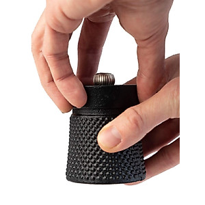 Peugeot BALI FONTE Cast Iron Pepper Mill, 8cm/3 In, Black