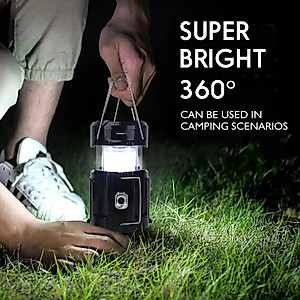 2024 Upgrade Solar Powered Camping Lantern with Fan - Stay Cool and Well-lit During Outdoor Adventures with This Versatile Lantern Featuring a Built-in Fan for Added Comfort.