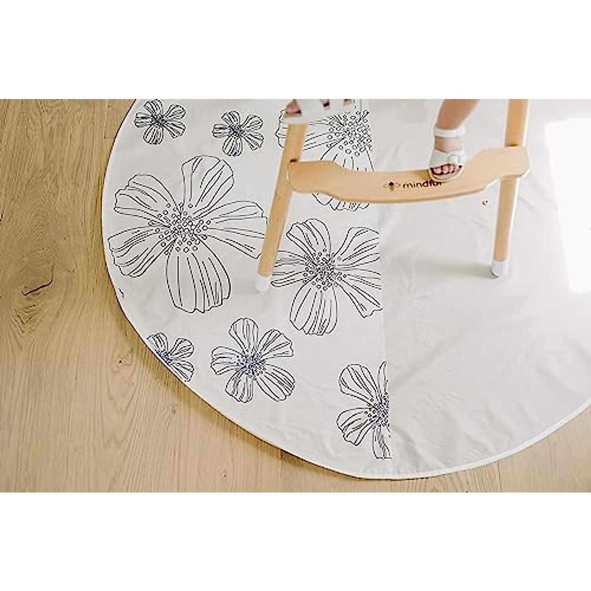 3-1 Baby Splat Mat for Under High Chair | Art Mat | Picnic Mat | Splat Mat Waterproof Washable | High Chair Mat for Floor | Splash Mat for Under High Chair | Food Mat for Baby High Chair Food Catcher