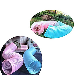 Small Animal Play Tunnel, Durable Resistant Plastic Guinea Pigs Tube, Fun Pet Tunnel Hideway for Guinea Pigs Chinchillas Rats and Dwarf Rabbits