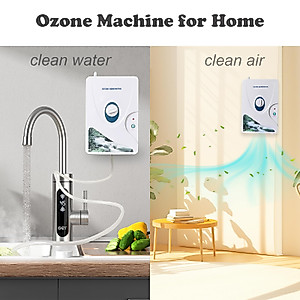 YOWOMTA Ozone Machine Generator for Water and Air,600mg/h Multipurpose Ozone Machine Odor Removal Cleaner for Home,Kitchen,Fruits,Vegetables