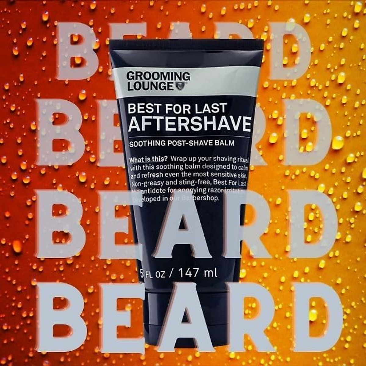 Grooming Lounge Best for Last Aftershave - Soothing After Shave Balm - Instantly Calms Irritated Skin - Refreshing Facial Moisturizer - Ideal for Sensitive Skin - Non-Greasy - Fragrance Free - 5 oz