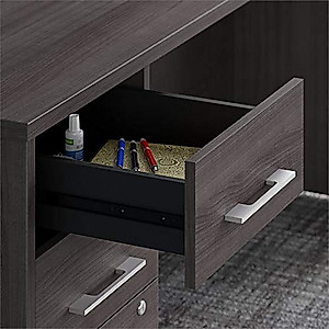 Bbf Office 500 16W 3 Drawer File Cabinet in Storm Gray - Engineered Wood