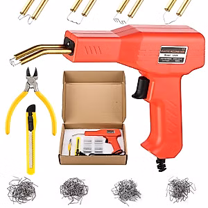 Hot Stapler Plastic Welder Repair Kit Multiple Types Staples Suitable for Various Welding Environment with 400 Staples