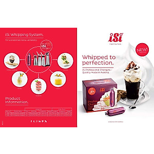 iSi North America iSi Professional Charger, 8.4 Gram Nitrous Cream Propellant, 24 Pack